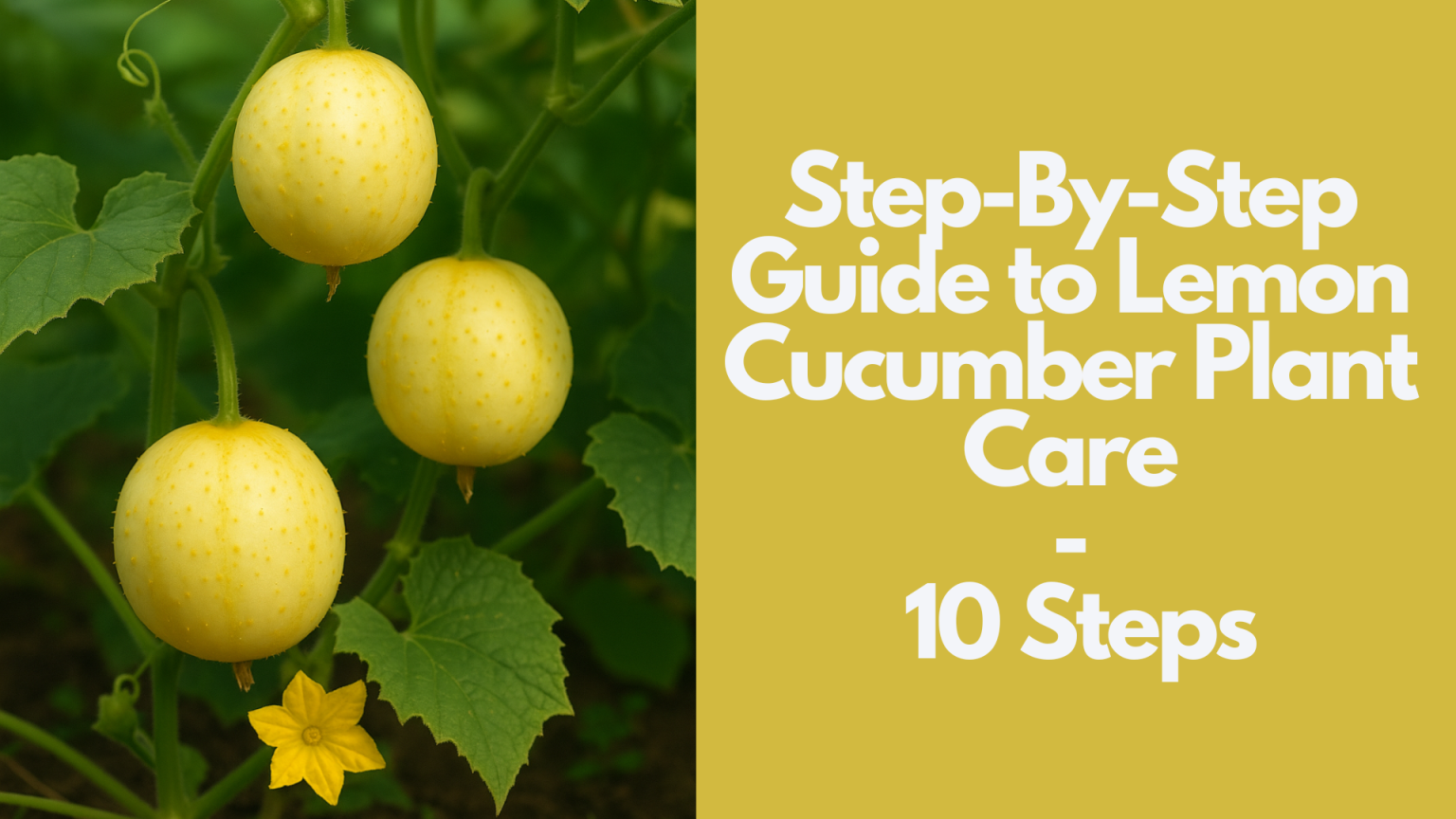 Step-By-Step Guide to Lemon Cucumber Plant Care: 10 Steps